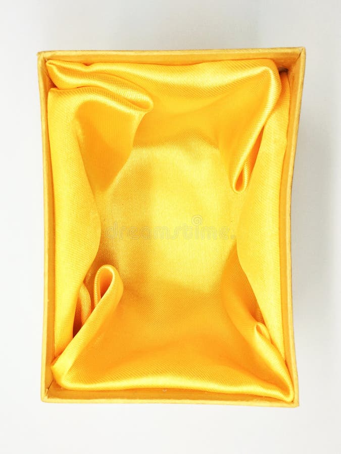 Gold paper box stock image. Image of gold, open, textile - 43623179