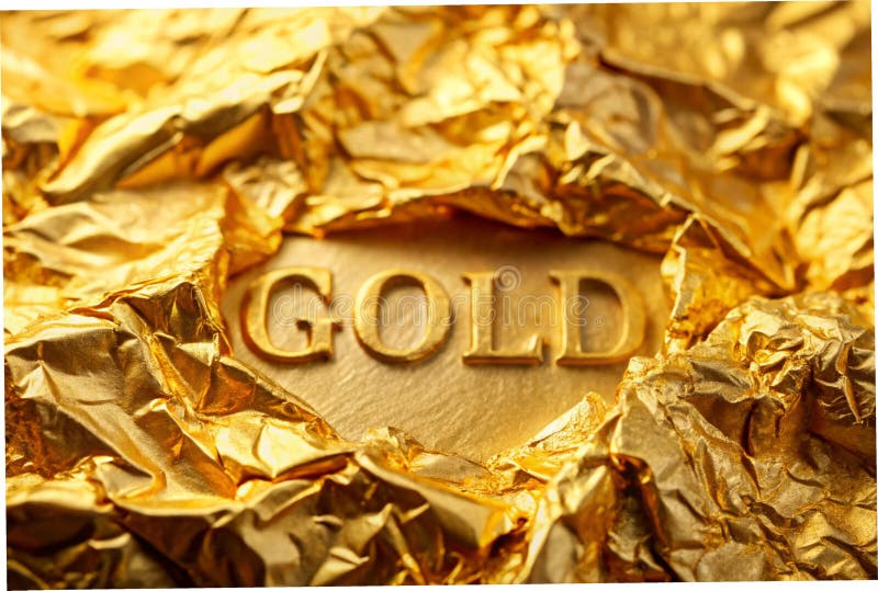 Gold Paper Crease Texture with Foiled Finish Stock Illustration ...