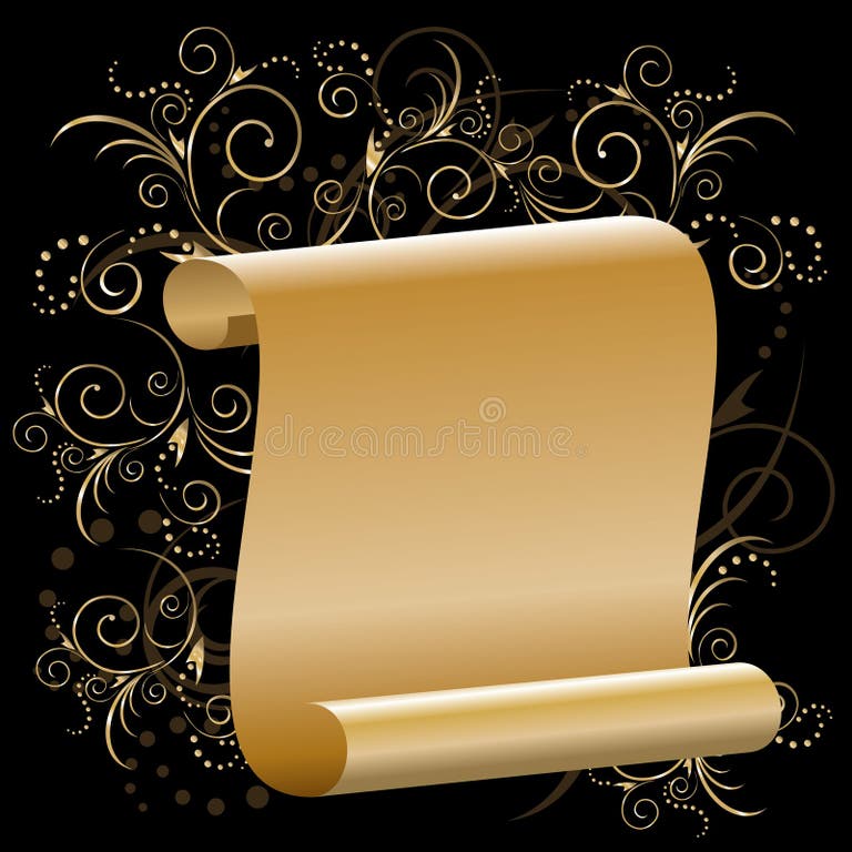 Gold Scroll Leaf Stock Illustrations – 10,299 Gold Scroll Leaf Stock ...