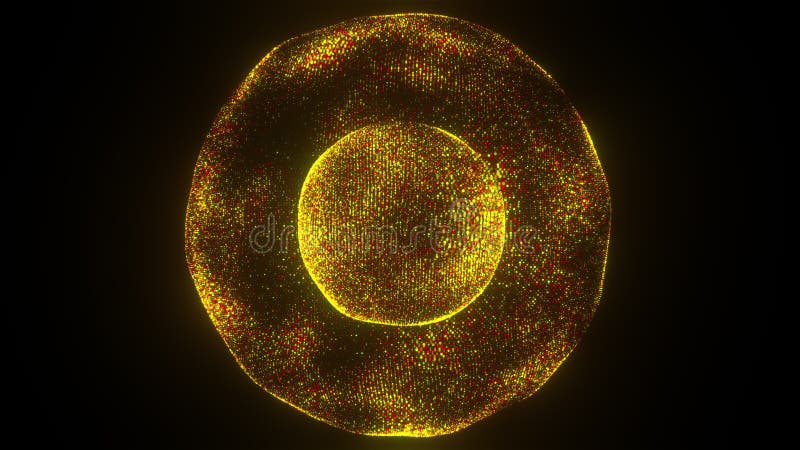 Gold particles sphere stock video. Video of graphic - 351547591
