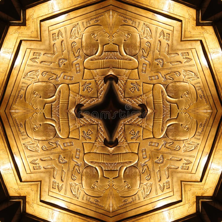 Gold Pattern Egyptian Motifs Stock Illustrations – 65 Gold Pattern ...