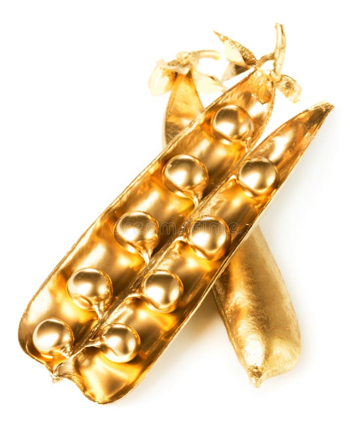 Gold pea pod stock image. Image of green, healthy, background - 31681297