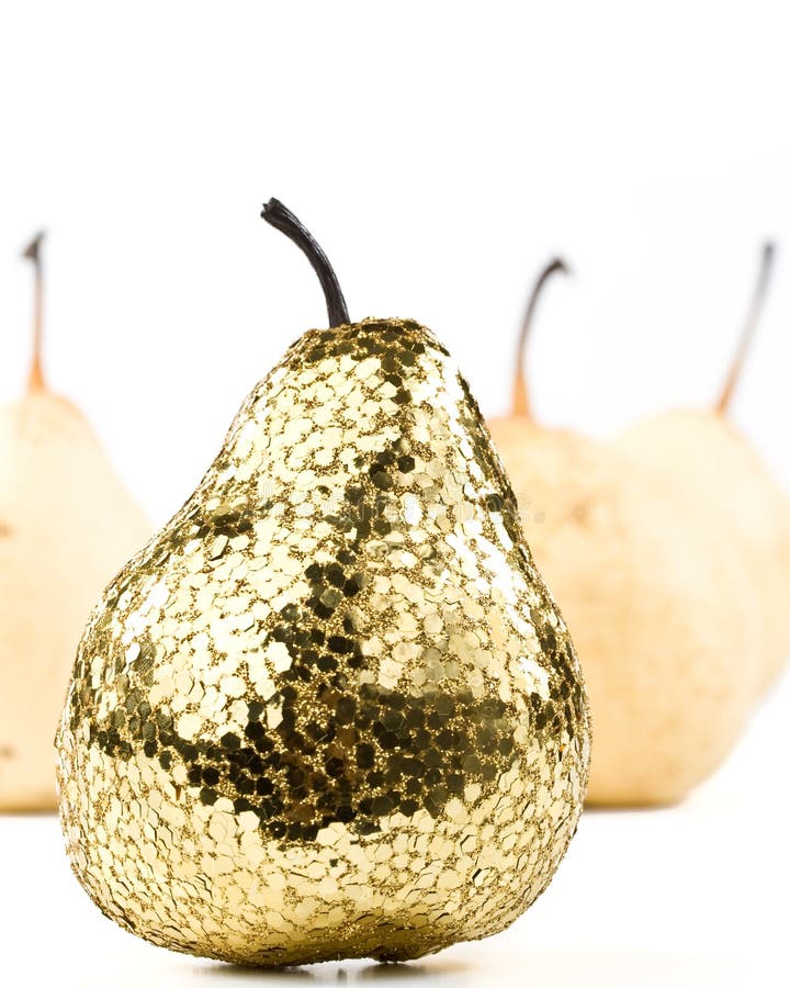 Gold pear stock image. Image of healthy, pear, concepts - 7652197