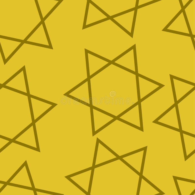 Gold Pentagram Seamless Japanese Pattern Stock Vector - Illustration of ...