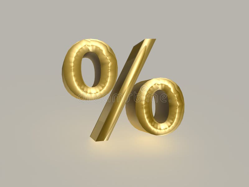 Gold Percent Tags stock illustration. Illustration of gold - 13698934