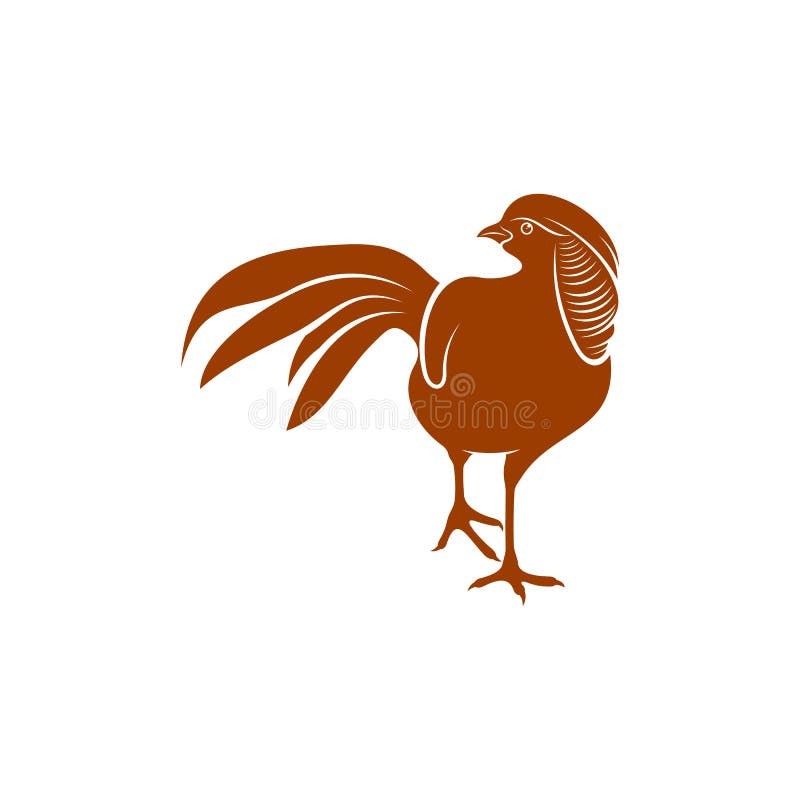 Gold Pheasant Design Vector Illustration, Creative Gold Pheasant Logo ...