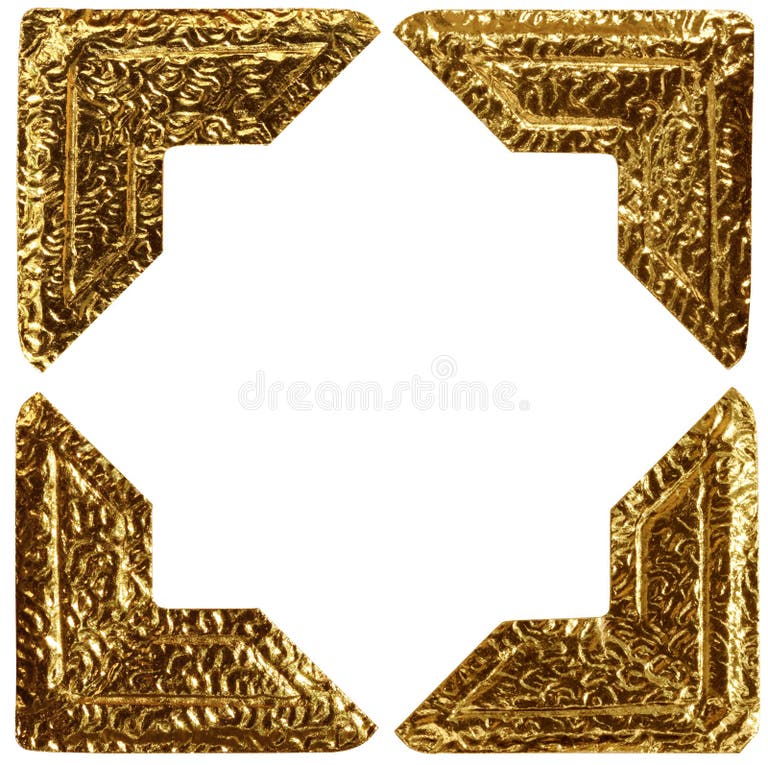 Gold Photo Corners stock photo. Image of clipping, mount - 19062448