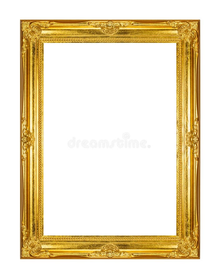 Gold frame stock photo. Image of frame, texture, wooden - 10748068