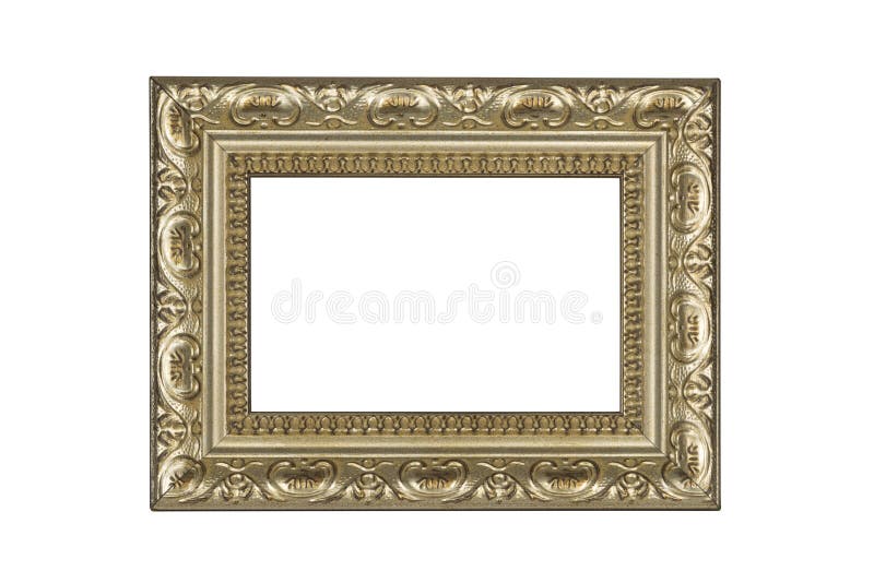 Gold picture frame stock photo. Image of ornament, deco - 81635412