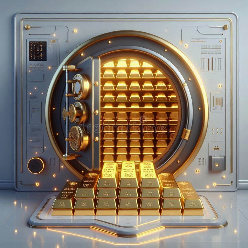 Gold stock illustration. Illustration of isolated, open - 331497838