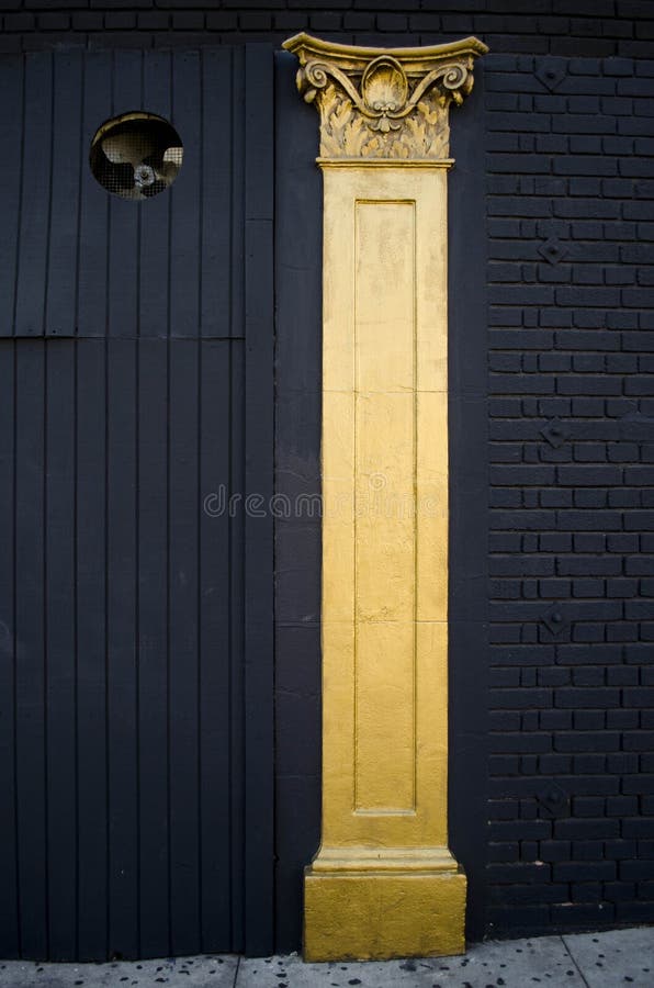 Pillar gold stock image. Image of thailand, pillar, asian - 34024311