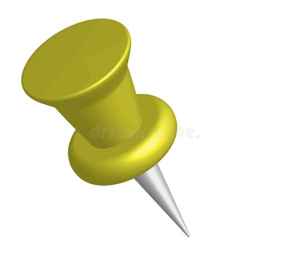 Thumb Tack Gold Stock Illustrations – 81 Thumb Tack Gold Stock ...