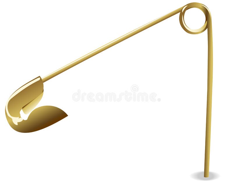 Gold pin stock illustration. Illustration of accessibility - 24983351