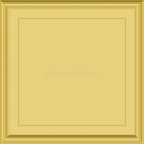 Gold plaque stock vector. Illustration of plaque, frame - 4972704