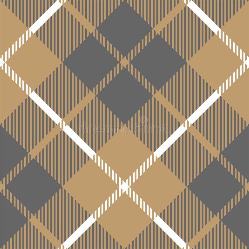 Gold Platinum Checkered Plaid Seamless Pattern. Vector Illustration ...