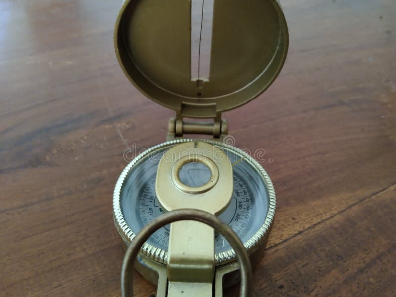 A Gold-pointed Compass Pointer that Has a Sight. Good for People Who ...