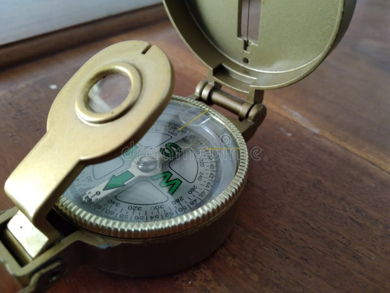 A Gold-pointed Compass Pointer that Has a Sight. Good for People Who ...