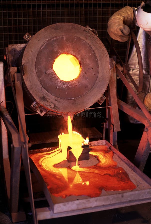 Gold Pour stock photo. Image of precious, industrial - 10505578