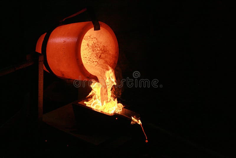 Gold Pour stock photo. Image of precious, industrial - 10505578