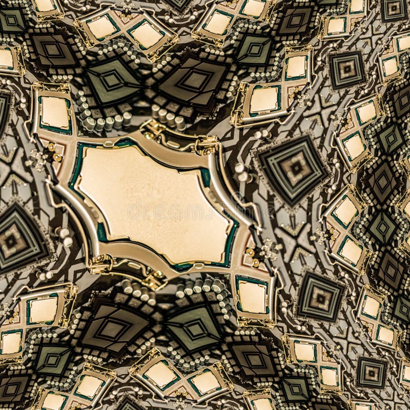 Gold Processing Unit Abstract Art Stock Photo - Image of processing ...