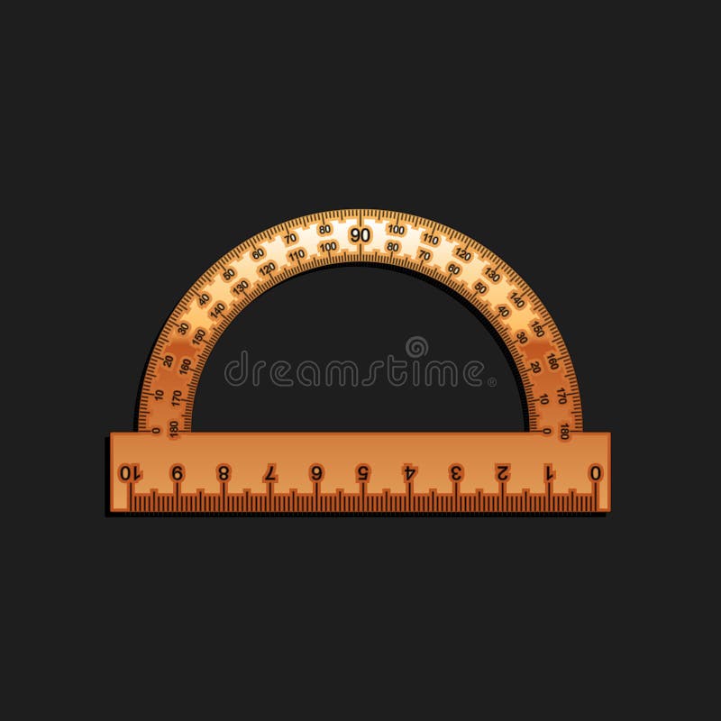 Protractor Grid For Measuring Degrees Icon Isolated On Transparent ...