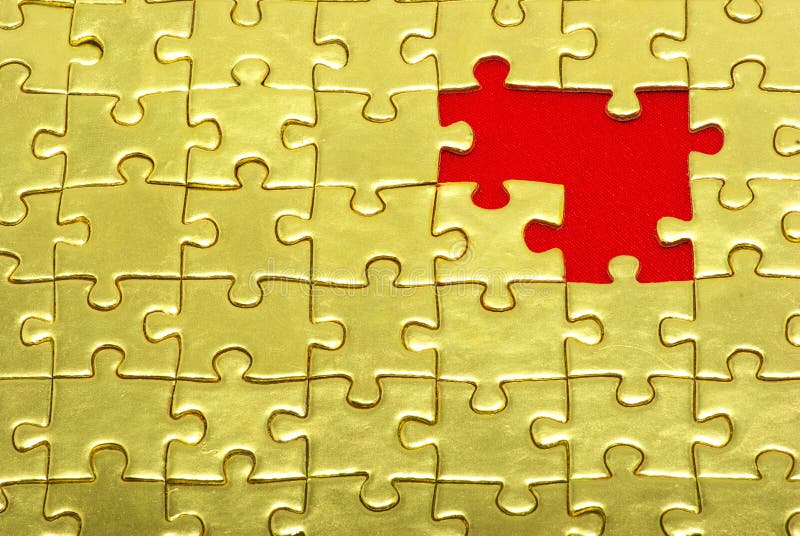 Gold Puzzle Picture. Image: 8108066