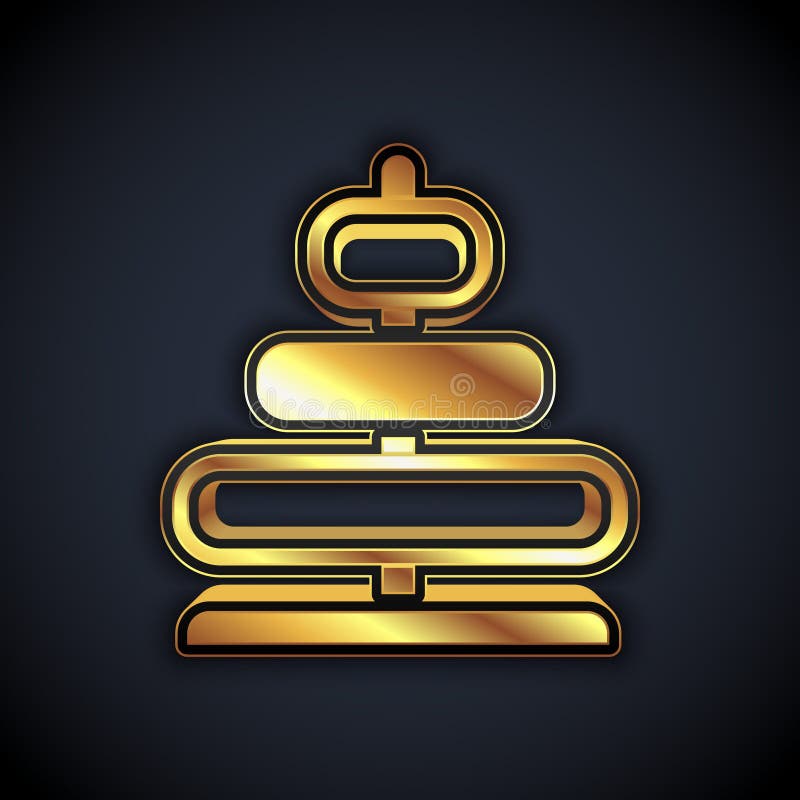 Gold Bar Pyramid stock illustration. Illustration of isolated - 18085089