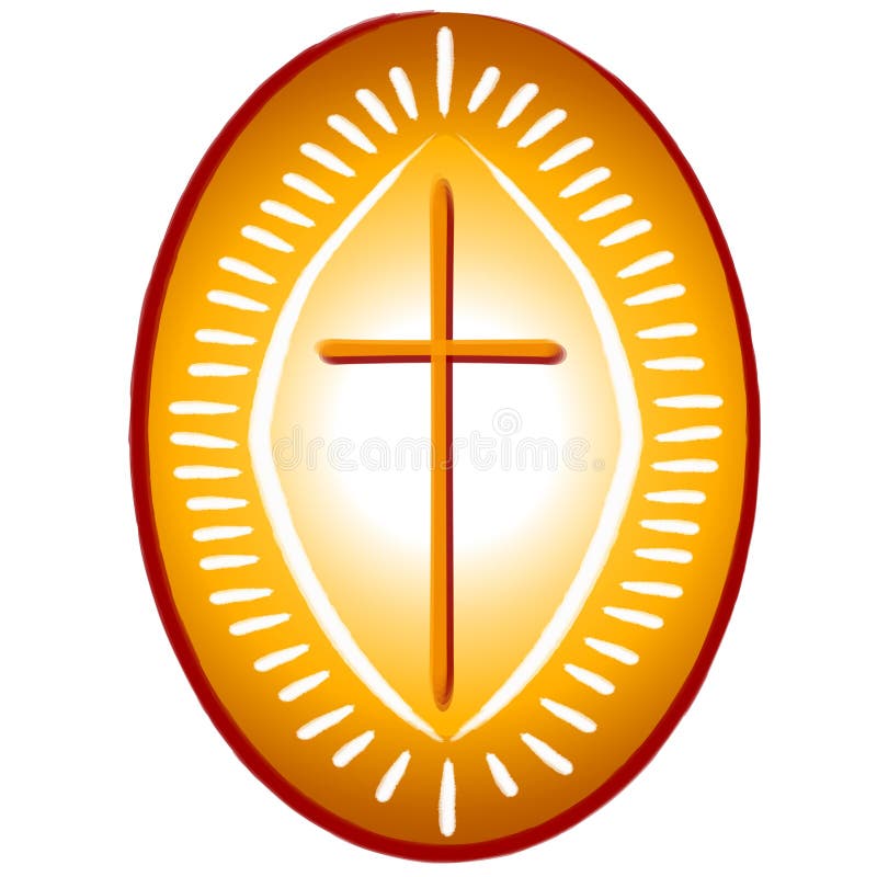 Gold Quer-Christian Symbol stockfoto. Bild von religion - 2759964