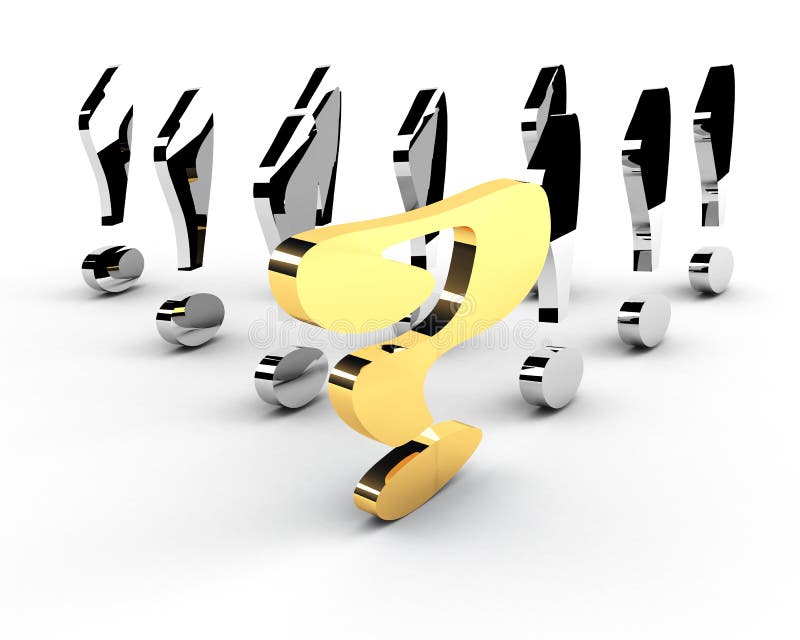 Gold Question-mark Leadership Concept Stock Illustration - Illustration ...