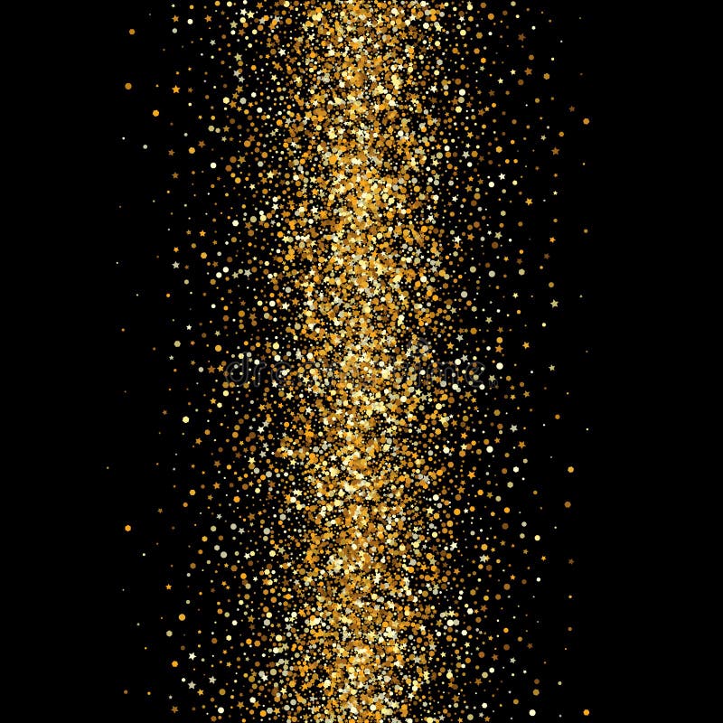 Gold Rain Luxury Black Background. Vector Glow Stock Vector ...