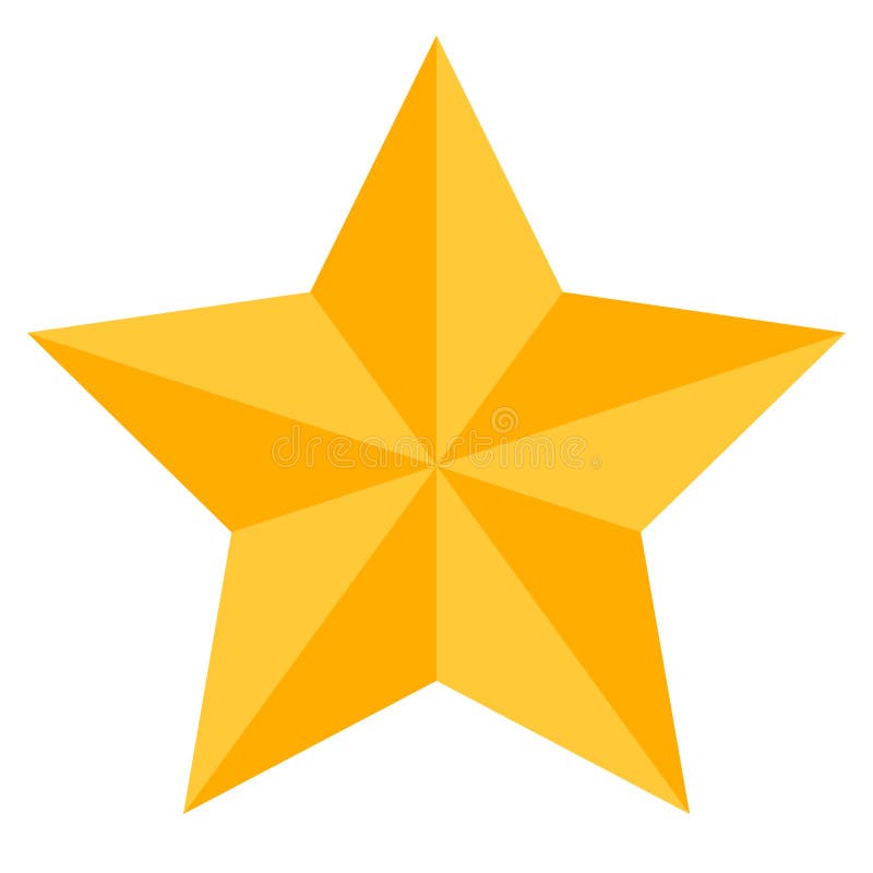 Gold Rating Star Vector Icon Stock Vector - Illustration of business ...