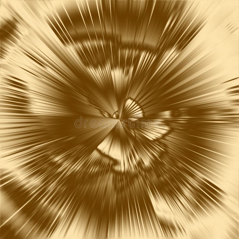 Gold Ray Background and Glowing Beam Texture, Abstract Illustration ...