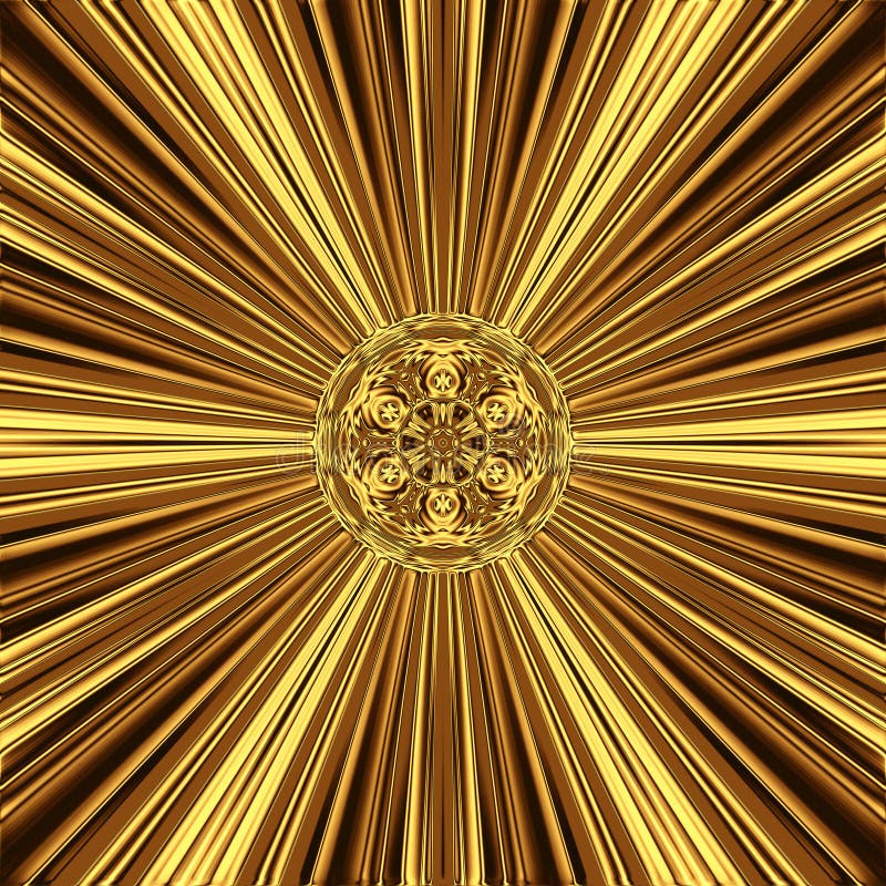 Gold Ray Background and Glowing Beam Texture, Golden Explosion Stock ...