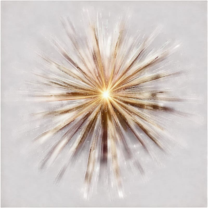 Gold Rays Light Effect on a Transparent Background Stock Image ...