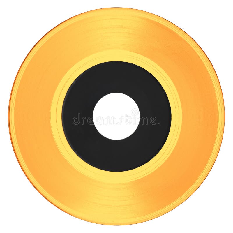 Gold Record Music Disc Award Isolated Stock Photo - Image of gramophone ...