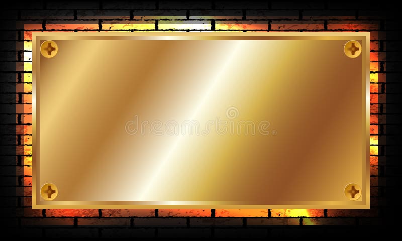 Metallic Gold Rectangle Frame Stock Illustrations – 1,359 Metallic Gold ...