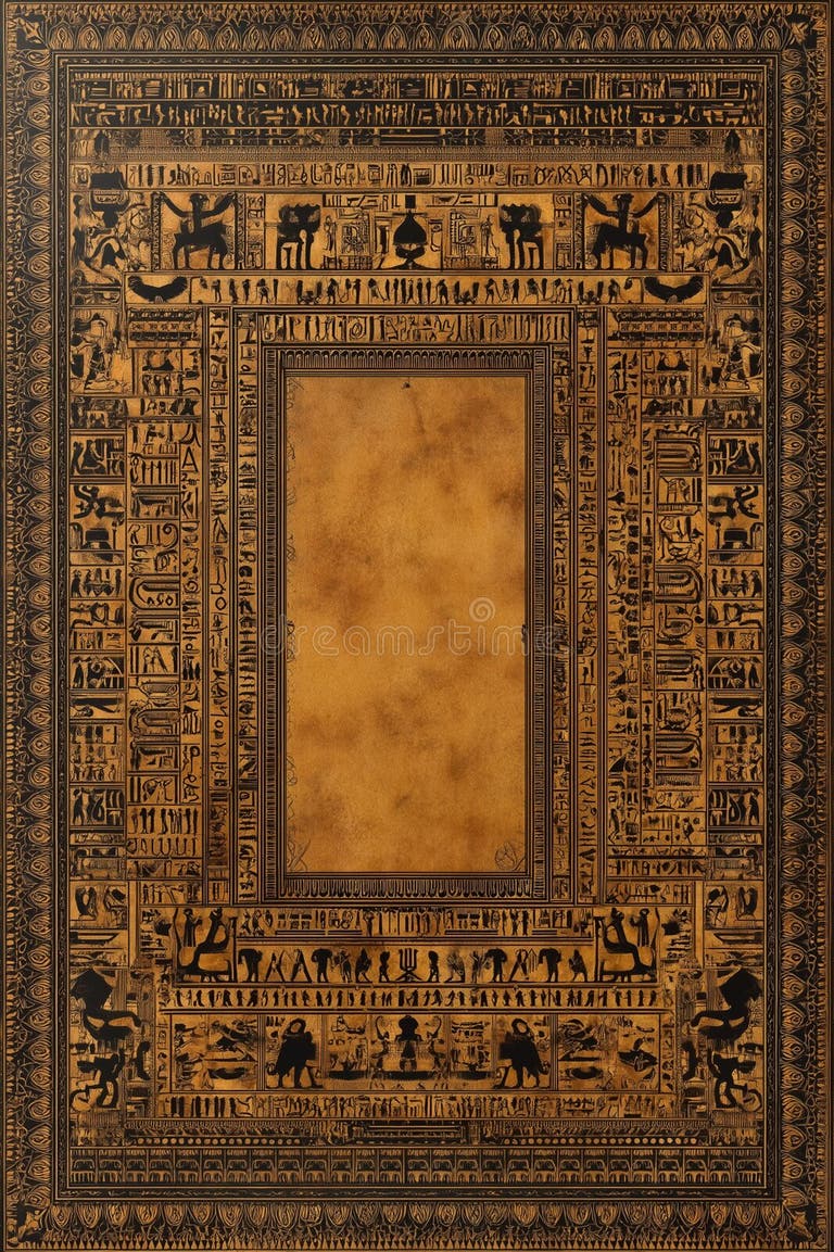 Egyptian Gold Frame Stock Illustrations – 456 Egyptian Gold Frame Stock ...