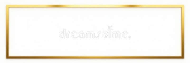 Gold Rectangular Outline, Stark White Backdrop, Template, Clean, Luxury ...