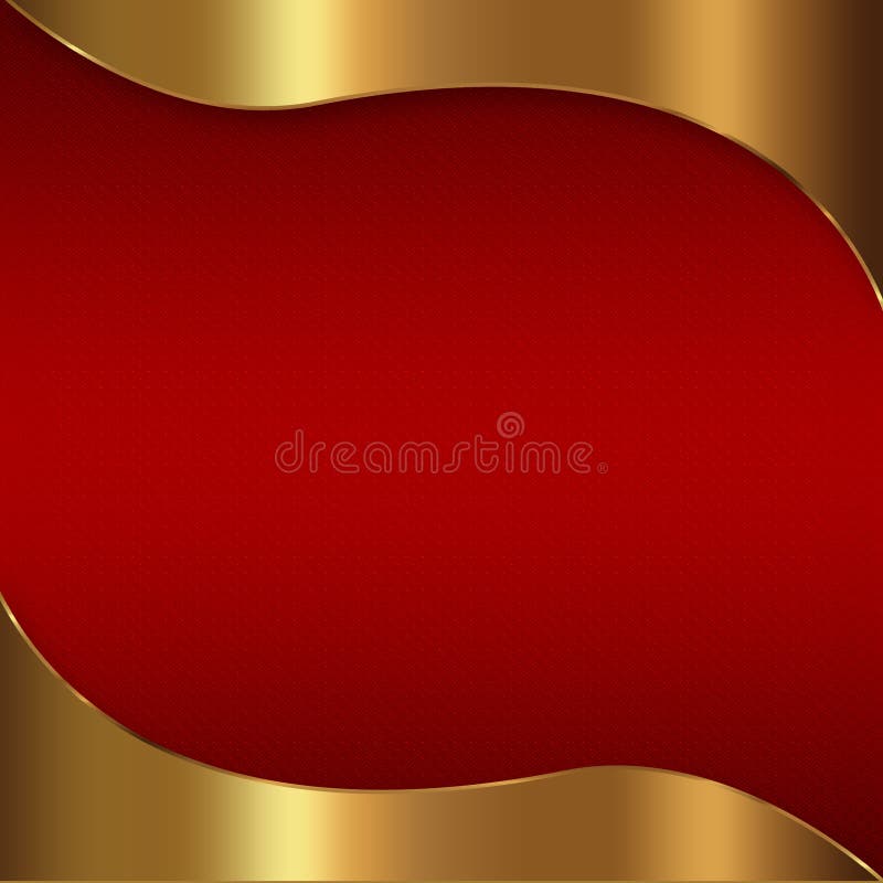 Gold Red Abstract Background Stock Illustration - Illustration of ...