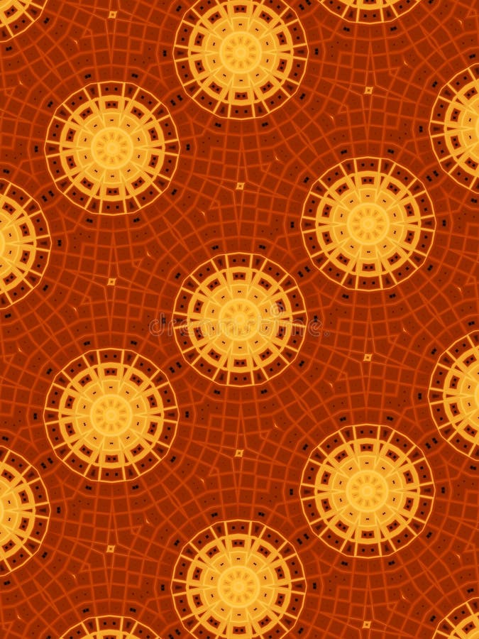 Gold and Red Circle Patterns Stock Illustration - Illustration of neat ...