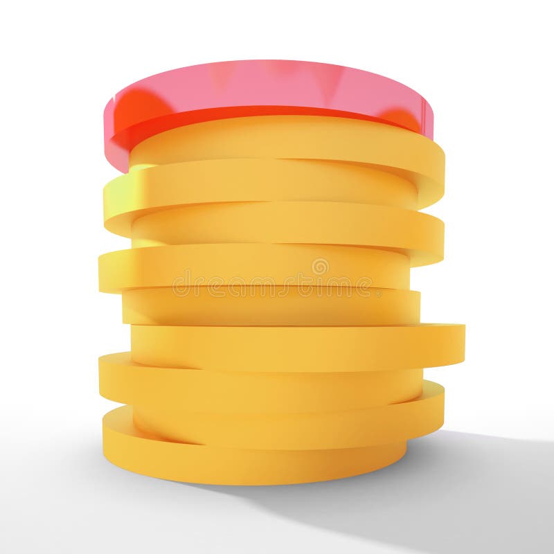 Gold and Red Coin Leadership Stock Illustration - Illustration of ...