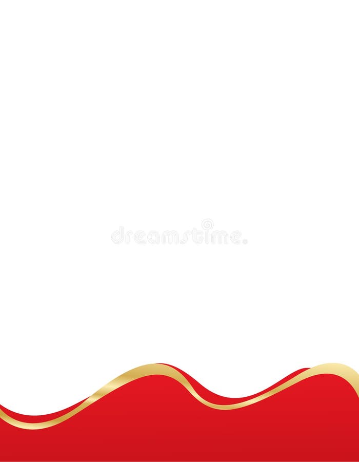 Gold And Red Footer / Frame Stock Vector - Illustration of backdrop ...