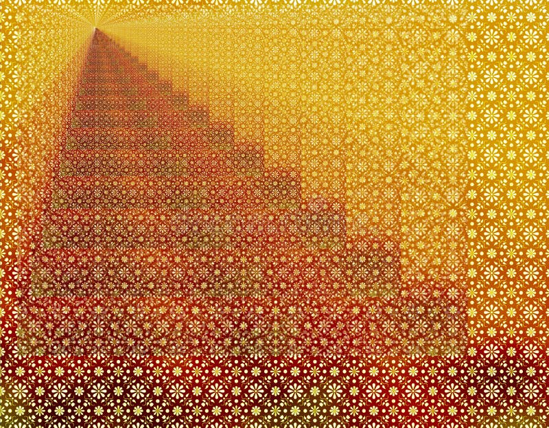Gold Red Geometric Infinity Background Wallpaper Stock Illustration ...