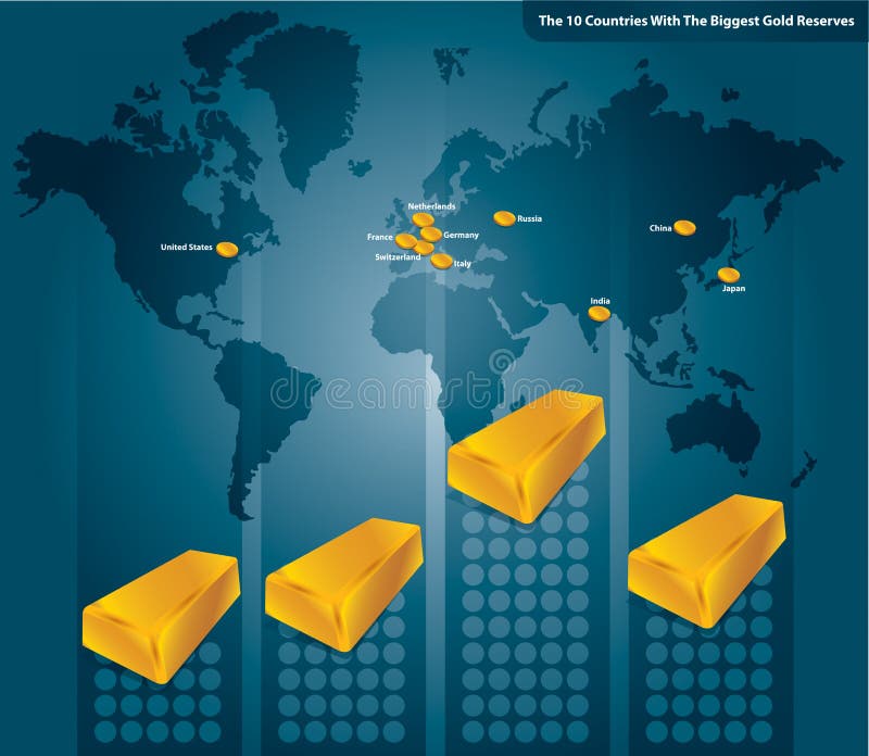 Gold Reserves stock illustration. Illustration of market - 28763040