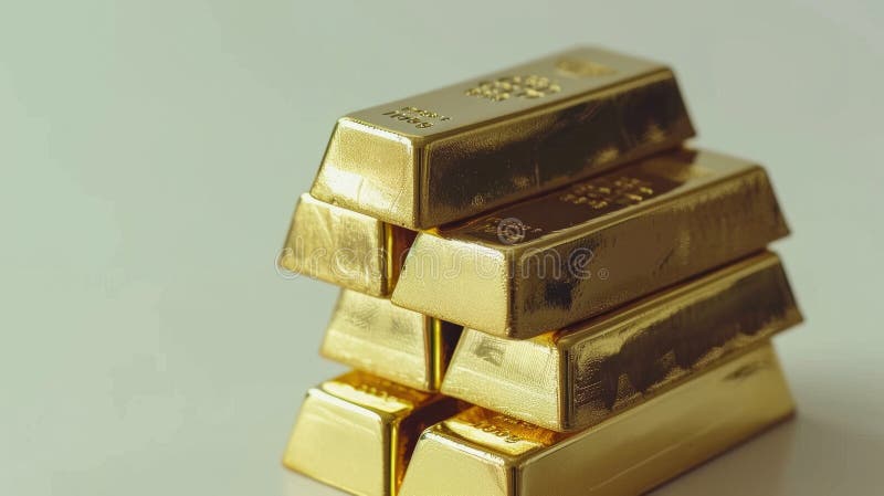 Gold Reserves and Financial Growth. Stock Illustration - Illustration ...