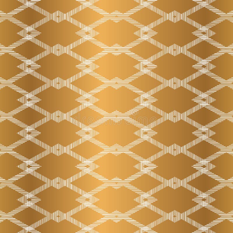 Gold Rhombus Seamless Pattern Design Stock Vector - Illustration of ...