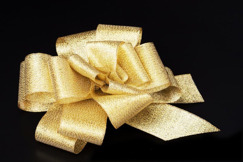 Gold ribbon stock photo. Image of idea, december, decoration - 11000534