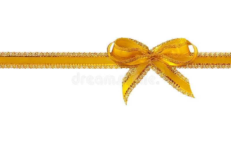 Gold ribbon set stock image. Image of gift, luxury, design - 30960541