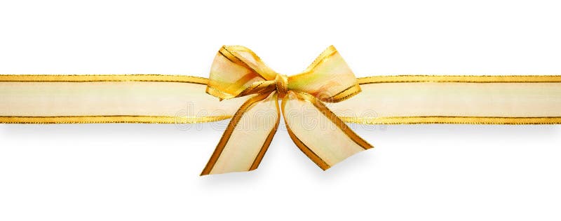 Gold ribbon stock photo. Image of decoration, isolated - 21564056