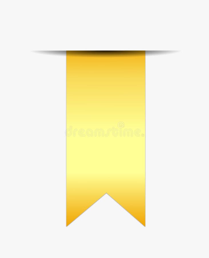 Gold prize ribbon stock vector. Illustration of certificate - 28260931
